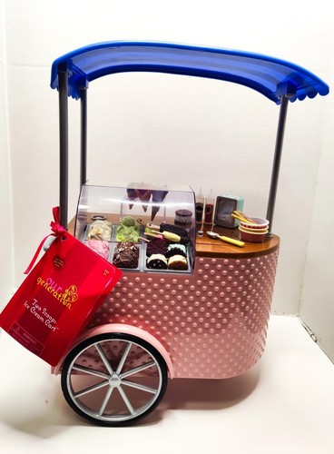 Our Generation Two Scoops Ice Cream Cart W/ Accessories For 18” Dolls ...