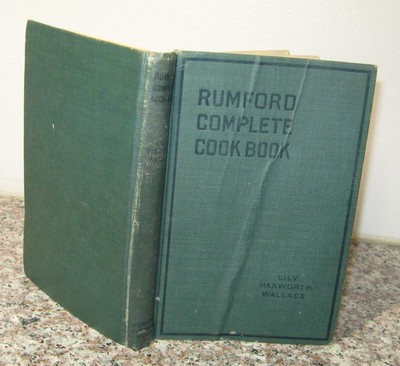 1927 Rumford ( Baking Powder) Complete Cook Book Hard Cover by Lily ...