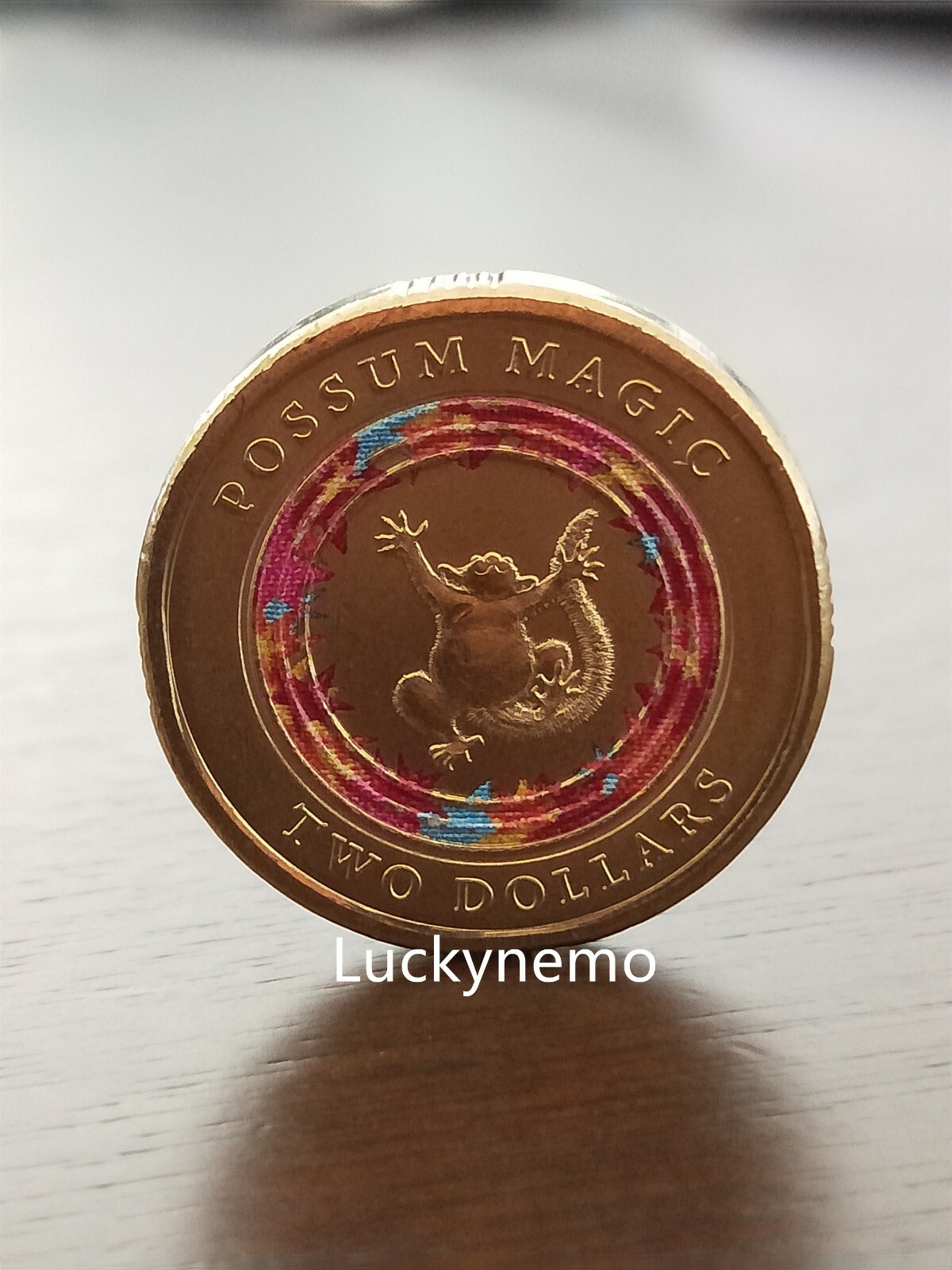 2017 Possum Magic UNC $2 Multicoloured Coin - Blue Invisible Hush ...
