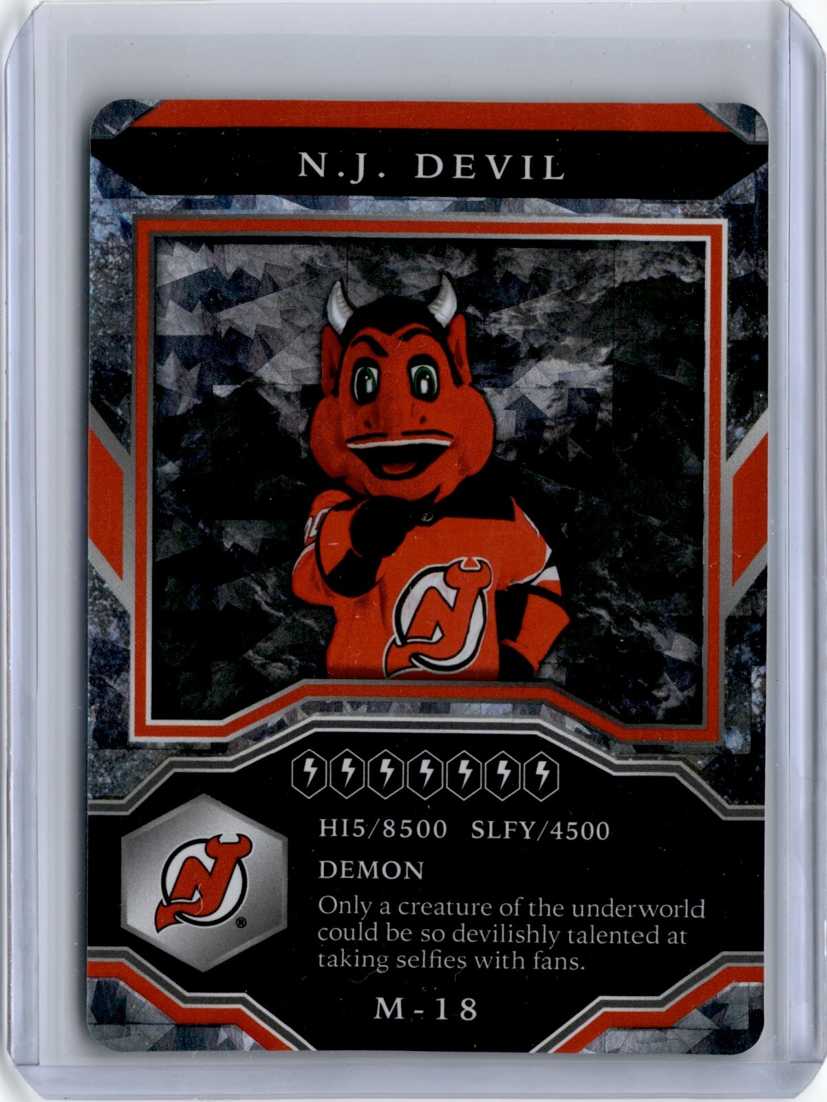 2021-22 Upper Deck MVP #Mascots Sparkle Gaming Cards #M-18 N.J. Devil ...