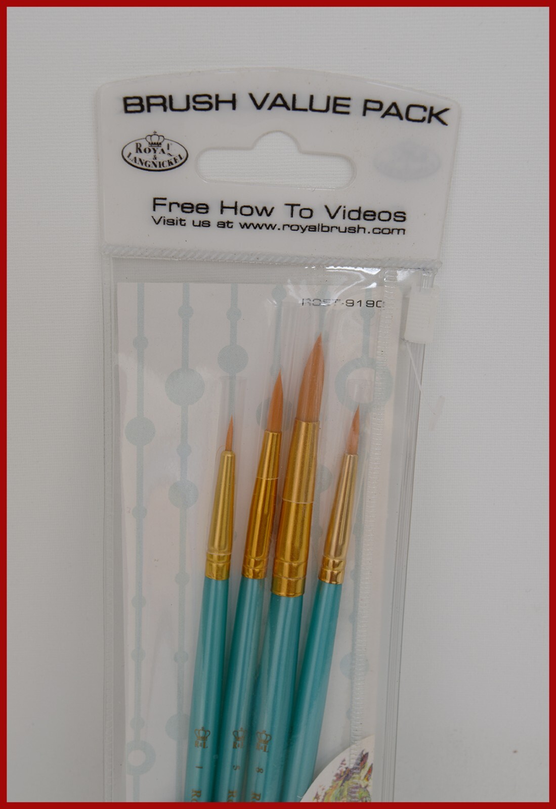 Royal Langnickel-RSET-9190- 4 Brush Set Value Pack-1,3,5,8 Round- All ...
