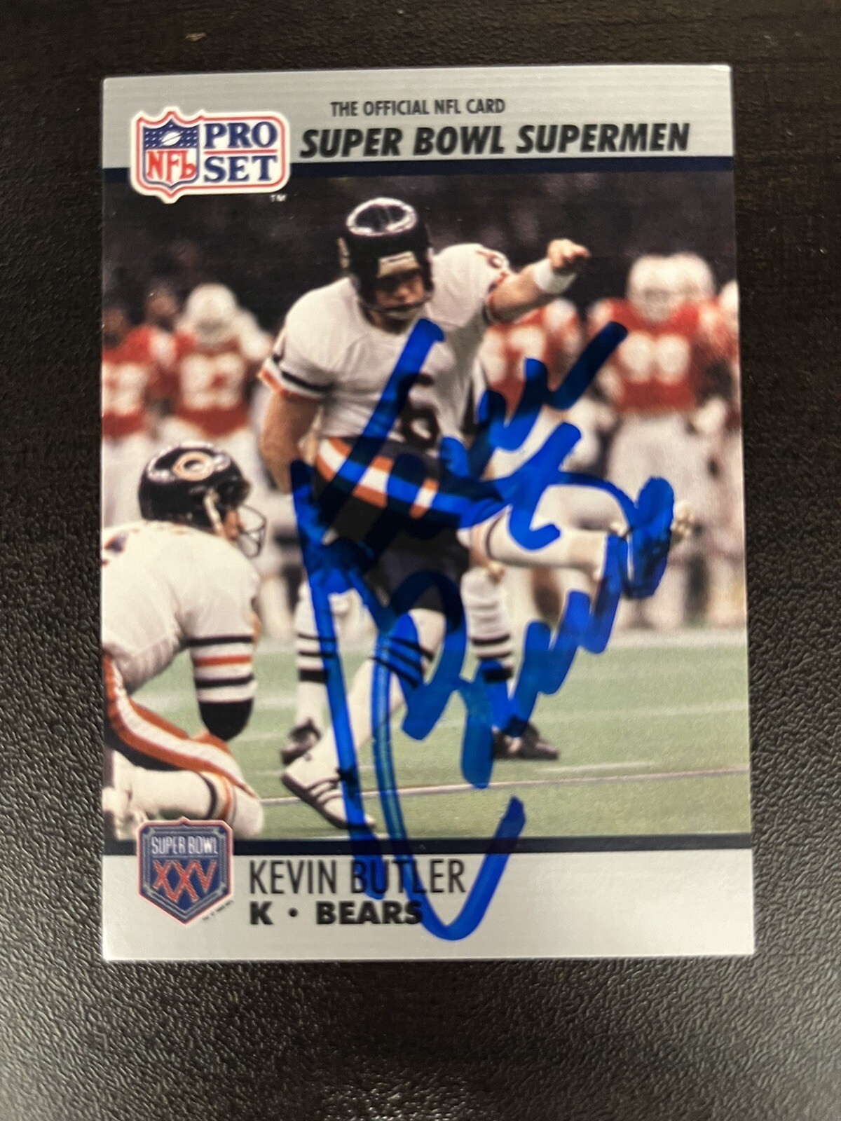 Kevin Butler Chicago Bears Autographed Signed Card Pro Set Supermen | eBay