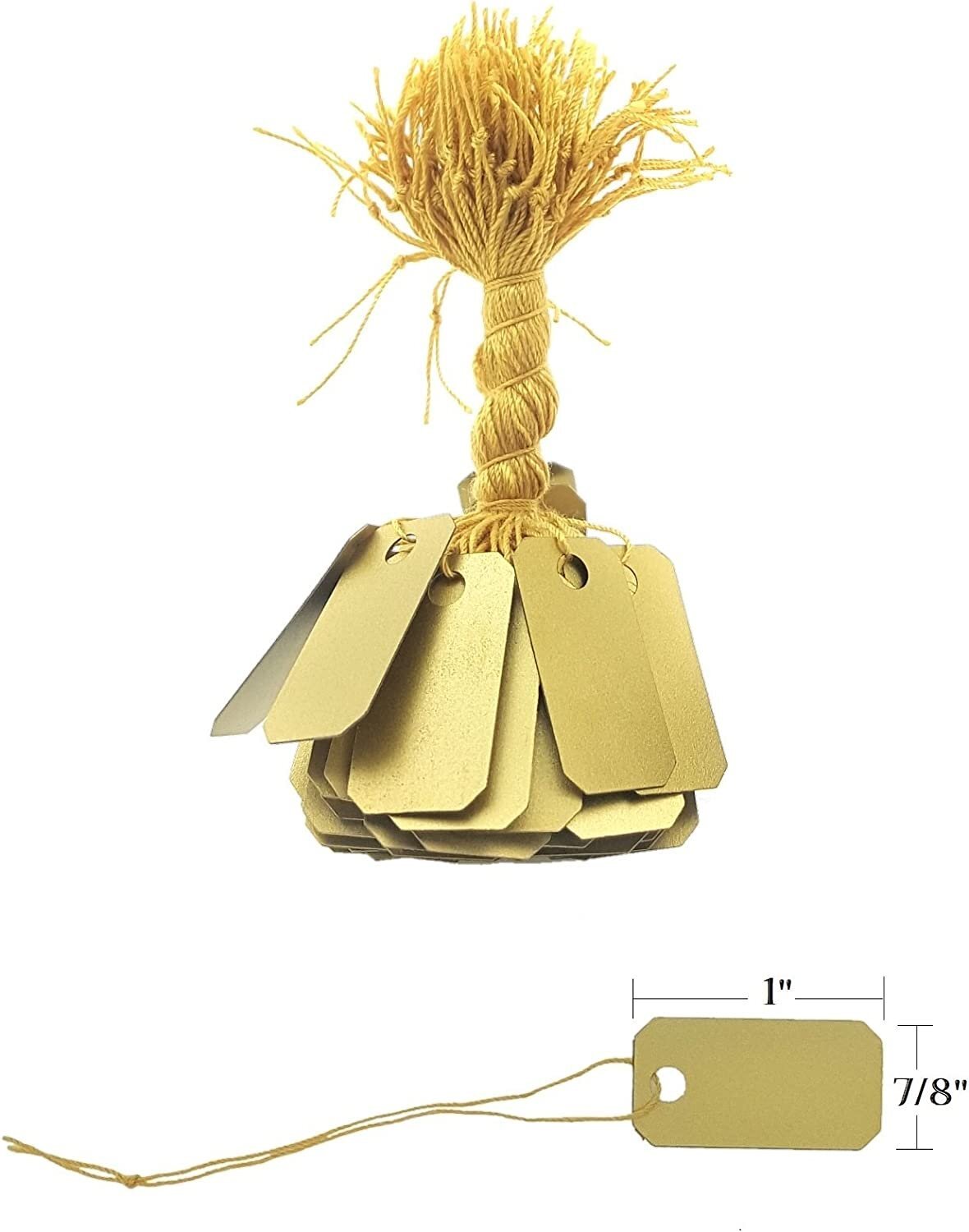 200 Pcs of Kraft Paper String Tags, Price Tags, Elegant Jewelry String ...