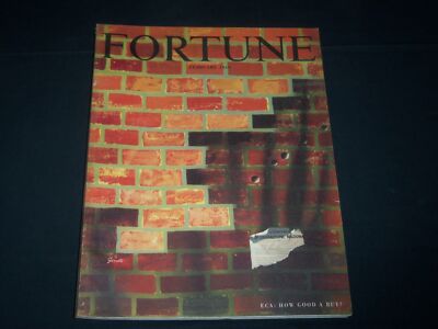 1949 FEBRUARY FORTUNE MAGAZINE - BEAUTIFUL ILLUSTRATED FRONT COVER - O ...