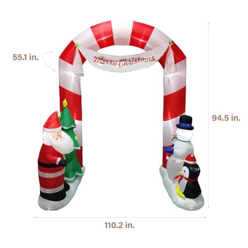 Outdoor Christmas Decorations Candy Cane Arch | Shelly Lighting