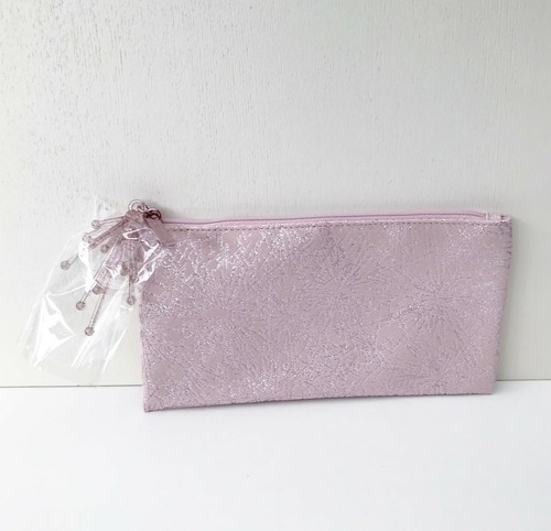 MAC Pink & Silver Glitter Makeup Cosmetic Bag, Travel Pouch Purse ...