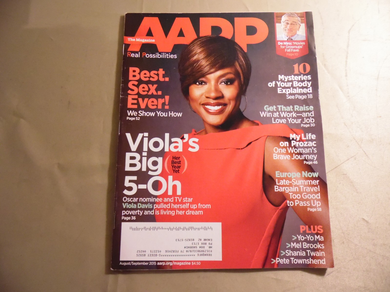 AARP Magazine / August September 2015 / Free Domestic Shipping | eBay
