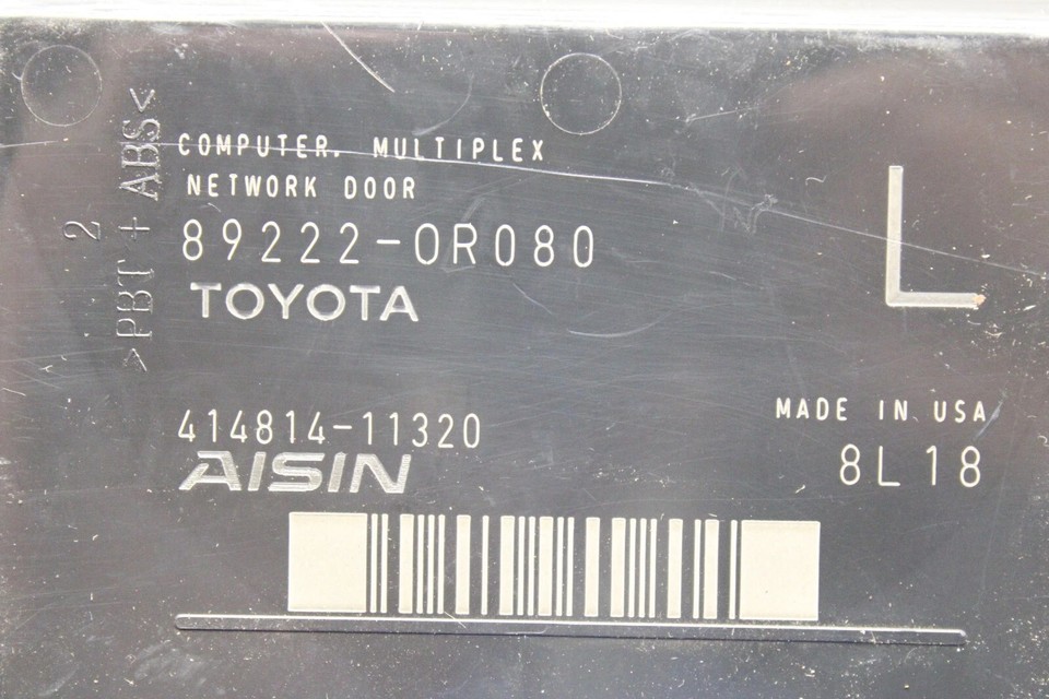 New OEM Multiplex Door Control Module 2019-2022 Toyota Rav4 Rav 4 89222 ...
