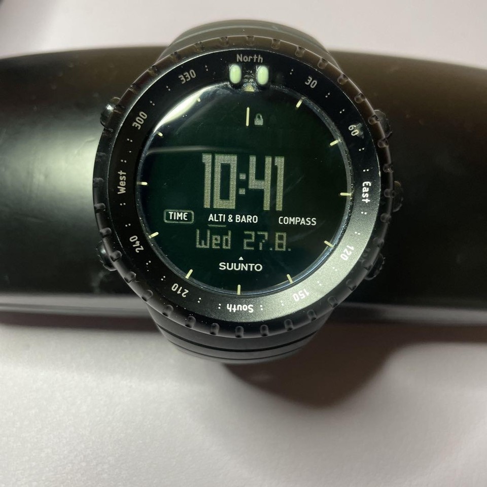 SUUNTO Digital Watch Altimeter Barometer Compass Waterproof Black | eBay