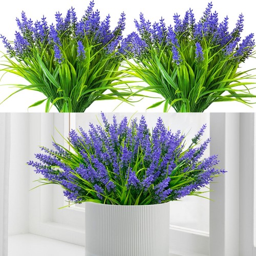 20 Bundles Artificial Plants Outdoor UV Resistant Fake Flowers,Alistic ...