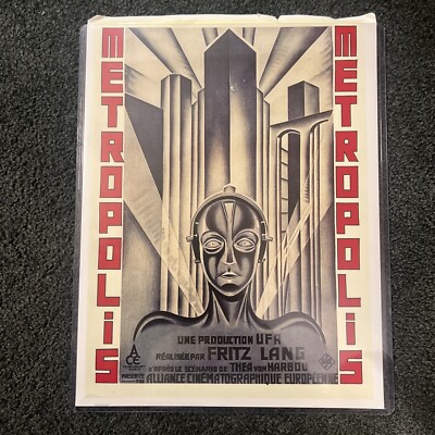 Metropolis Movie Poster Printed On Heavy Paper W/Protective Envelope | eBay