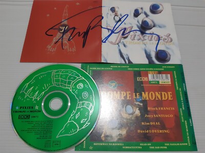 the PIXIES autograph cd TROMPE LE MONDE signed live FRANK BLACK signed ...