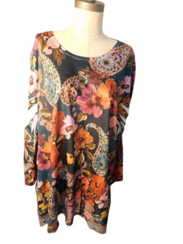 Jess & Jane Size 2X Plus Size Artsy Valencia Blouse Top NWT | eBay