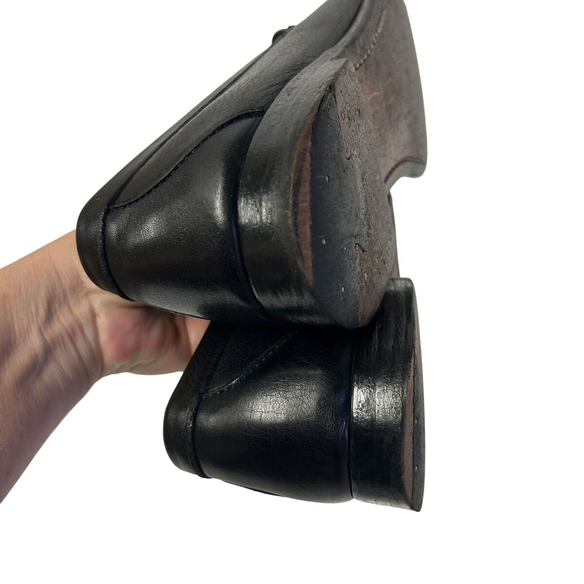 Vtg ALDEN Cape Cod Collection Black Leather DRESS Shoe HORSE Vtg ALDEN Cape Cod Collection Black Leather DRESS Shoe HORSE