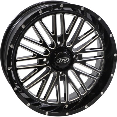 I.T.P. Momentum Wheels Black/Milled 2022745731B | eBay