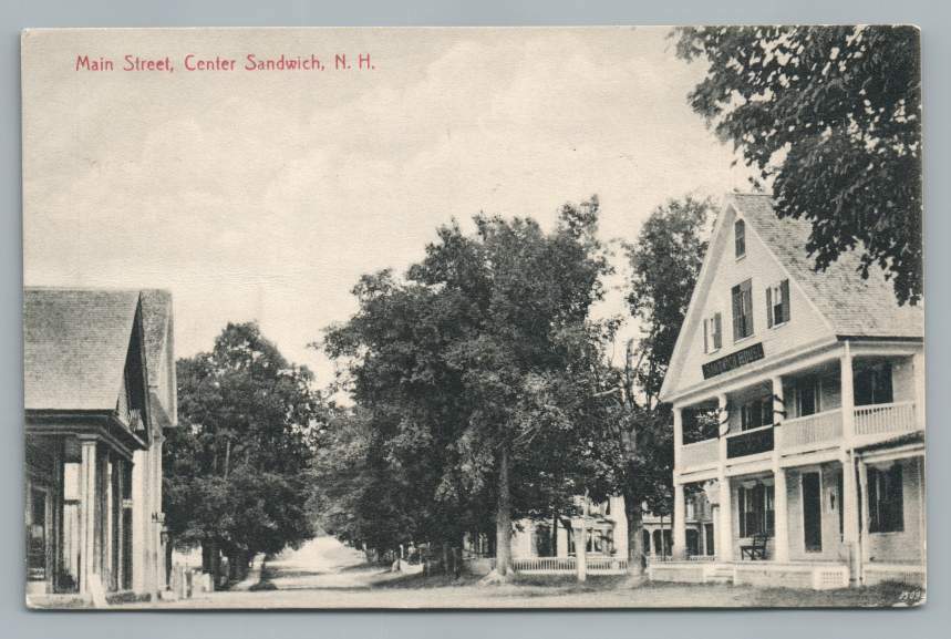 Main Street CENTER SANDWICH New Hampshire~Rare Antique Postcard 1910 | eBay