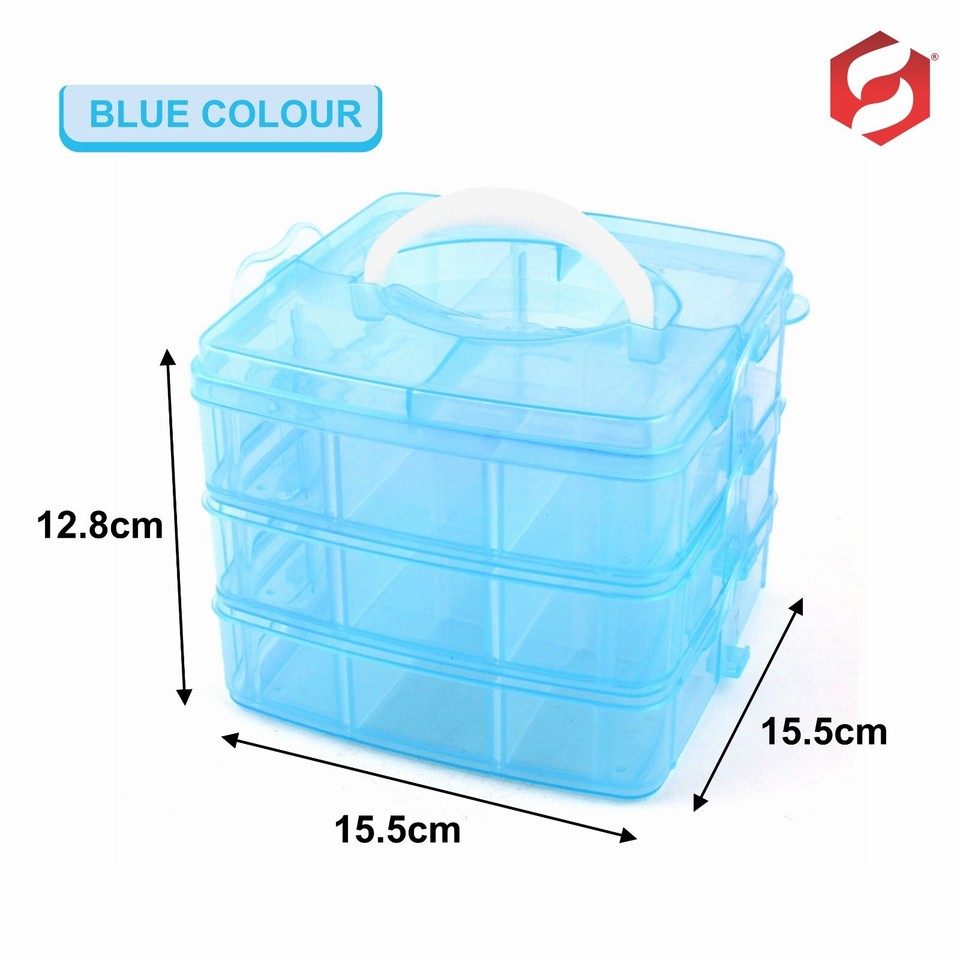 Storage Boxes Arts & Crafts Detachable & Stackable Containers 18 Grid ...