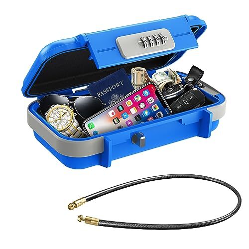 Travel Safe Lock Box Portable Safe Box Waterproof Antitheft Mini Home ...