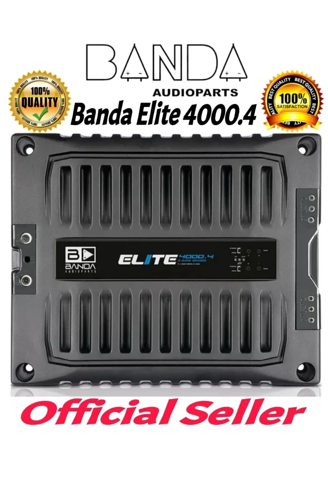 Banda Elite 4000.4 - 1 Ohms/4000W Rms Digital Amplifier 4 Channels Full ...