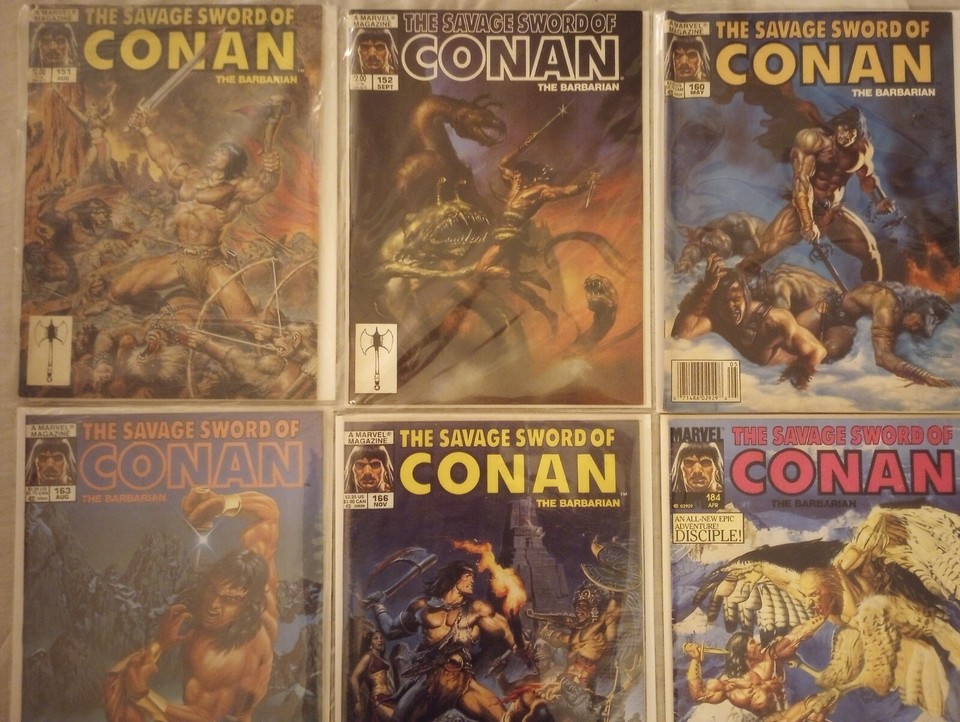 Marvel Magazine Savage Sword Of Conan The Barbarian 22 Issue Lot #37 ...