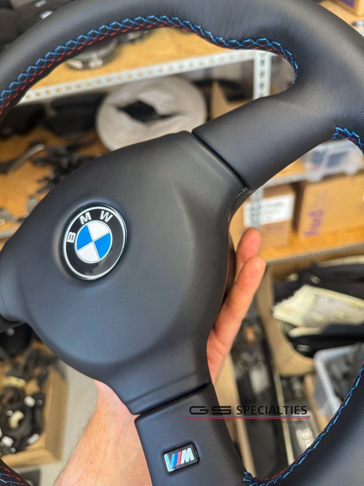 BMW e36 m tech steering wheel E34 M5 Z3 Mtechnic MT2 SMALL 370 nappa ...