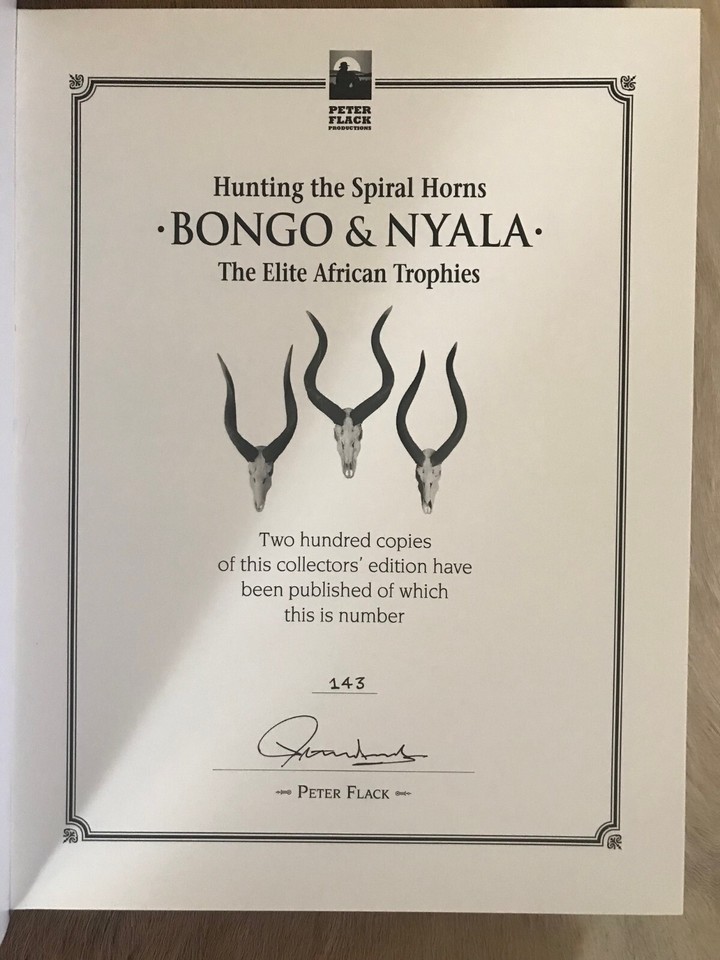 Hunting the Spiral Horns Bongo & Nyala Rowland Ward Peter Flack Limited Edition | eBay