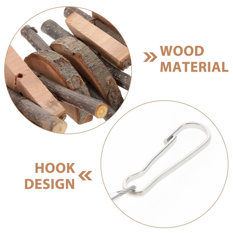 Wood Hamster Chew Toys Bunny Chewing for Bunnies Guinea Pig Teeth ...