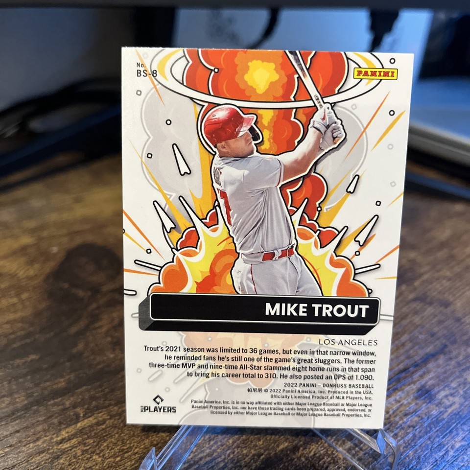 2022 Panini Donruss - Bomb Squad Mike Trout #BS-8 Rapture | eBay