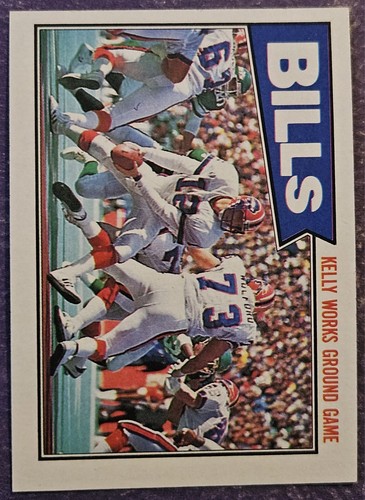 1987 Topps #361 Buffalo Bills Team Leaders Jim Kelly Rookie Football ...