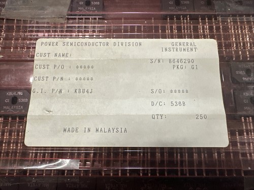 KBU4J 536B Single Phase Bridge Rectifier (QTY 5) | eBay