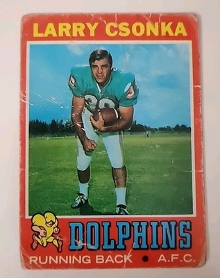 1971 Topps Football Card 45 Larry Csonka Miami Dolphins | eBay