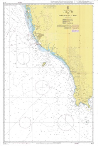 3232 Taiwan West Coast O Luan Pi To Kao Hsiung Kang Chart Map Maritime ...