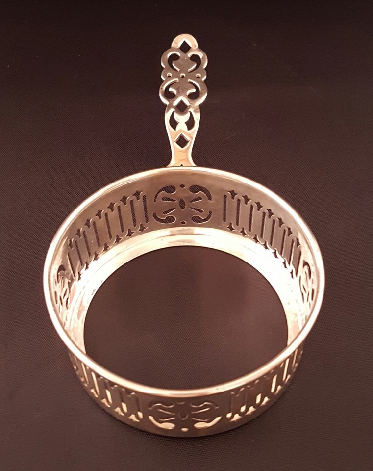 Antique Shreve and Co. Sterling Silver Ramekin Holder with Lenox ...