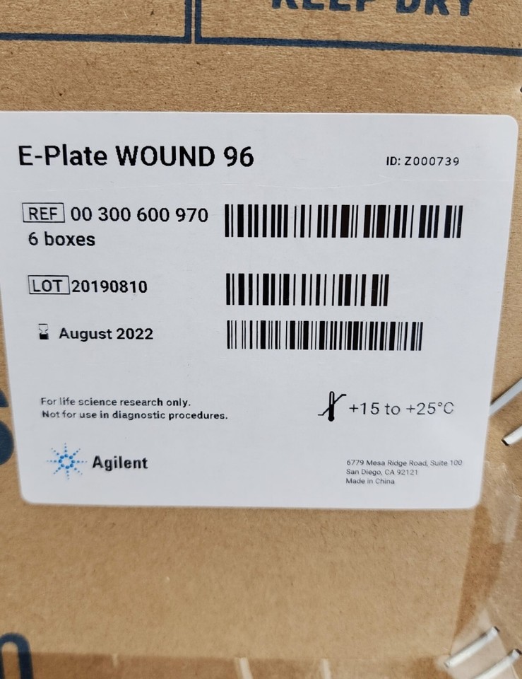 Agilent 300600970 E-Plate WOUND 96 RTCA E-Plates, CASE 6 BOXES x 6 PER ...