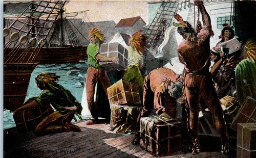 1910s The Boston Tea Party 1773 Illustration Postcard | eBay
