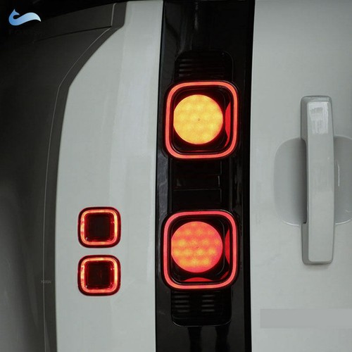 Smoked Tail Light Covers Rear Guards Exterior For Land Rover Defender ...
