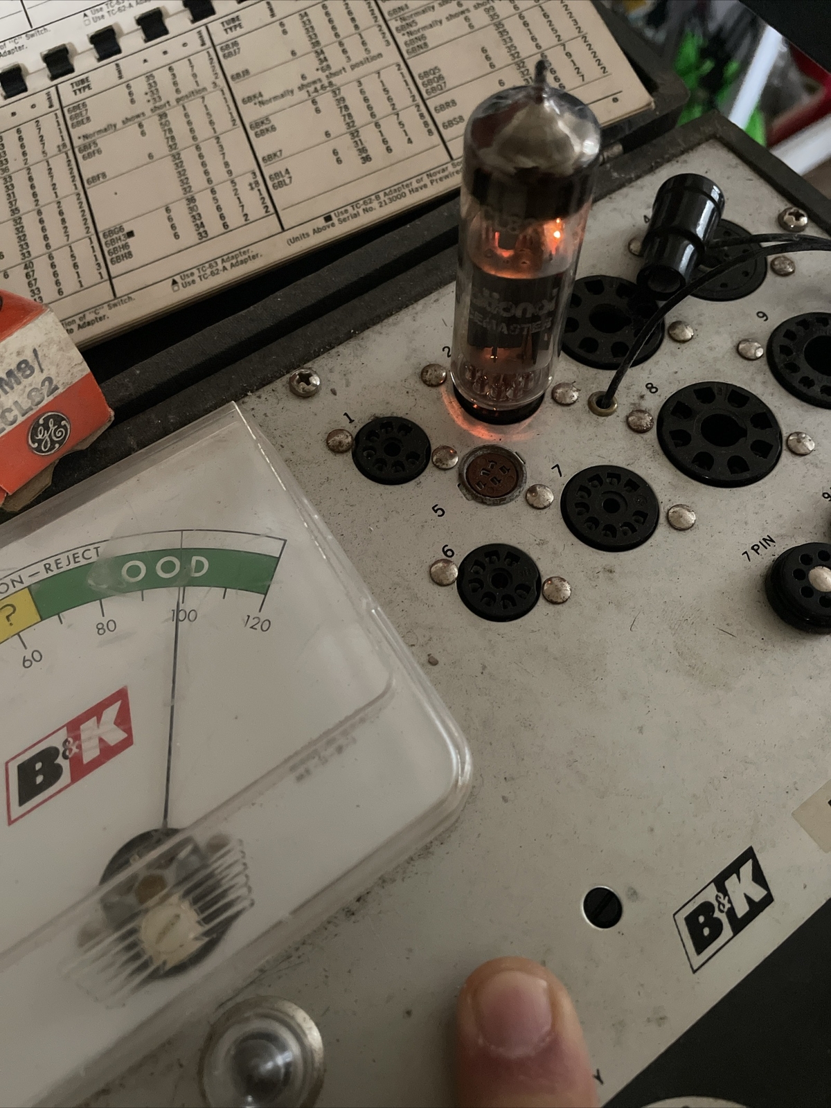 NOS GE 6BM8/ECL82 VACUUM TUBE TESTED | eBay