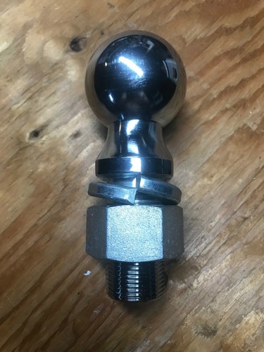CTP 12,000 lb Chrome 2 5/16" Trailer Hitch Ball 1 1/4" X 2 1/2" Shank ...