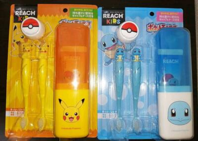 POKEMON PIKACHU SQUIRTLE KIDS Toothbrush Figure Children 6-12 Year Old ...