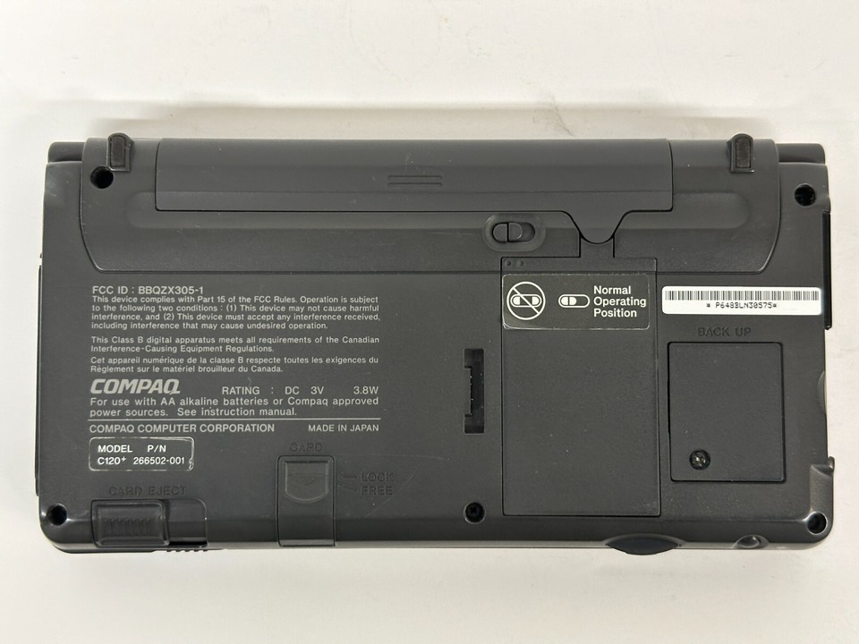 VTG Compaq HPC C120+ Pocket PC Windows CE 1996 RARE LX200 Killer Tested ...