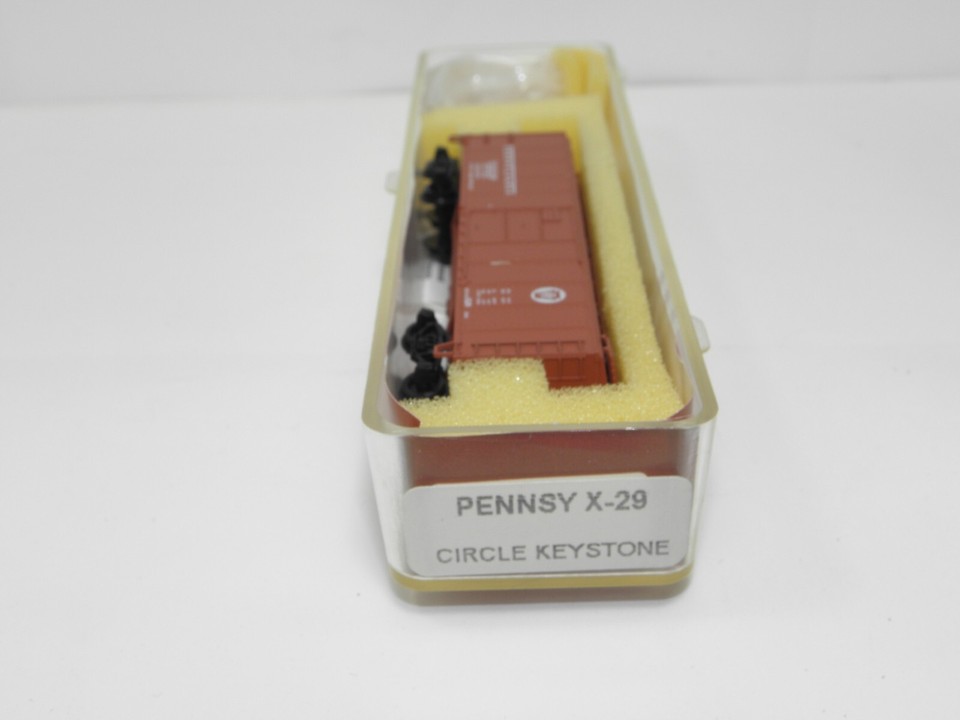 N RED CABOOSE PENNSYLVANIA RR X-29 BOX CAR CIRCLE KEYSTONE RN-17010-21 ...