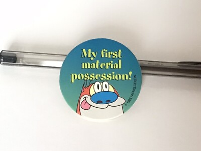 MINT-N/M 1995 REN & STIMPY WORLD POG FEDERATION POG #RS17 NICKELODEON ...