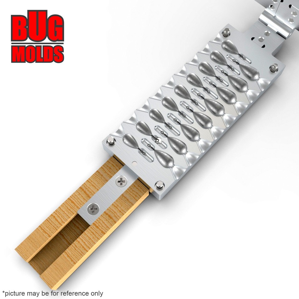 FishingSinker Mold AluminiumFishingMold Lure making Lead Molds Pear ...