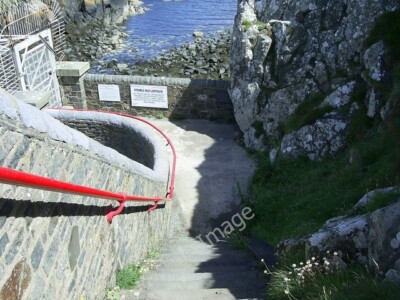 Photo 6x4 Steep steps down to the footbridge, Strumble Head Trefasser ...