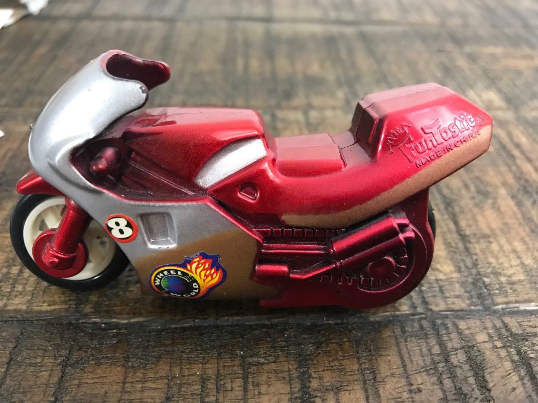 Funtastic RED FRICTION POWERED MOTORCYCLE TOY | eBay