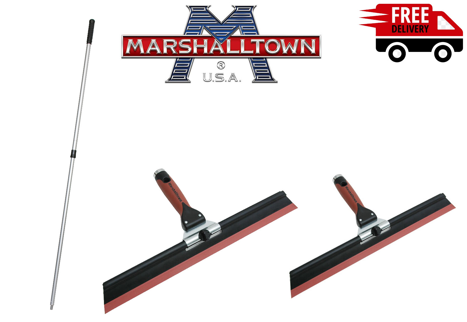 MARSHALLTOWN 18" & 22" Adjustable Squeegee Plastering Trowel ...