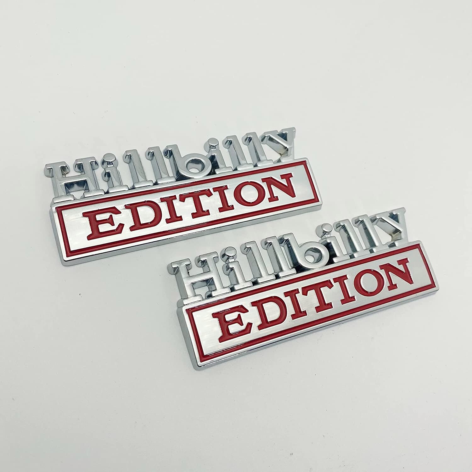 Hillbilly Edition Emblem 3D Badge Sticker Letter for Universal Chrome ...