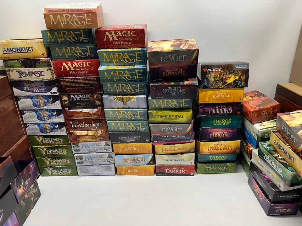 Magic The Gathering Empty Boxes - Booster Box, Deck Boxes, Original ...