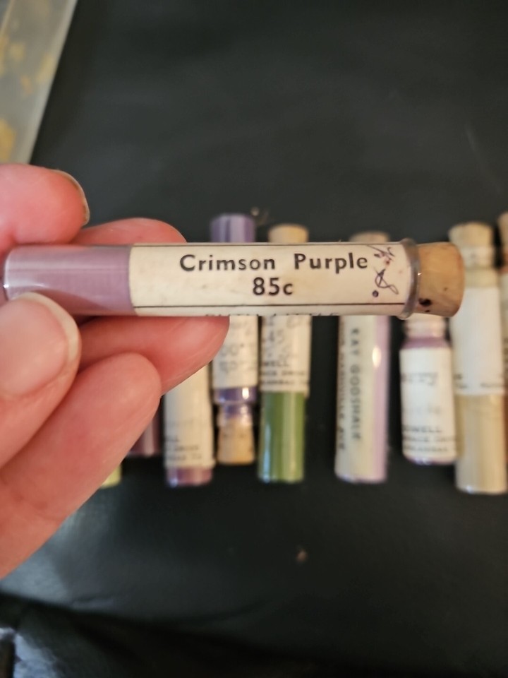 Vintage Porcelain China Powder Paint Overglaze Glass Vials Lot Of 13 | eBay