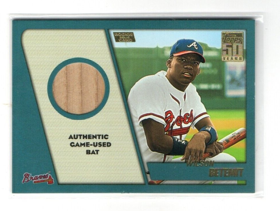 2001 Topps Traded & Rookies GU Bat Wilson Betemit ATLANTA Braves Rookie ...